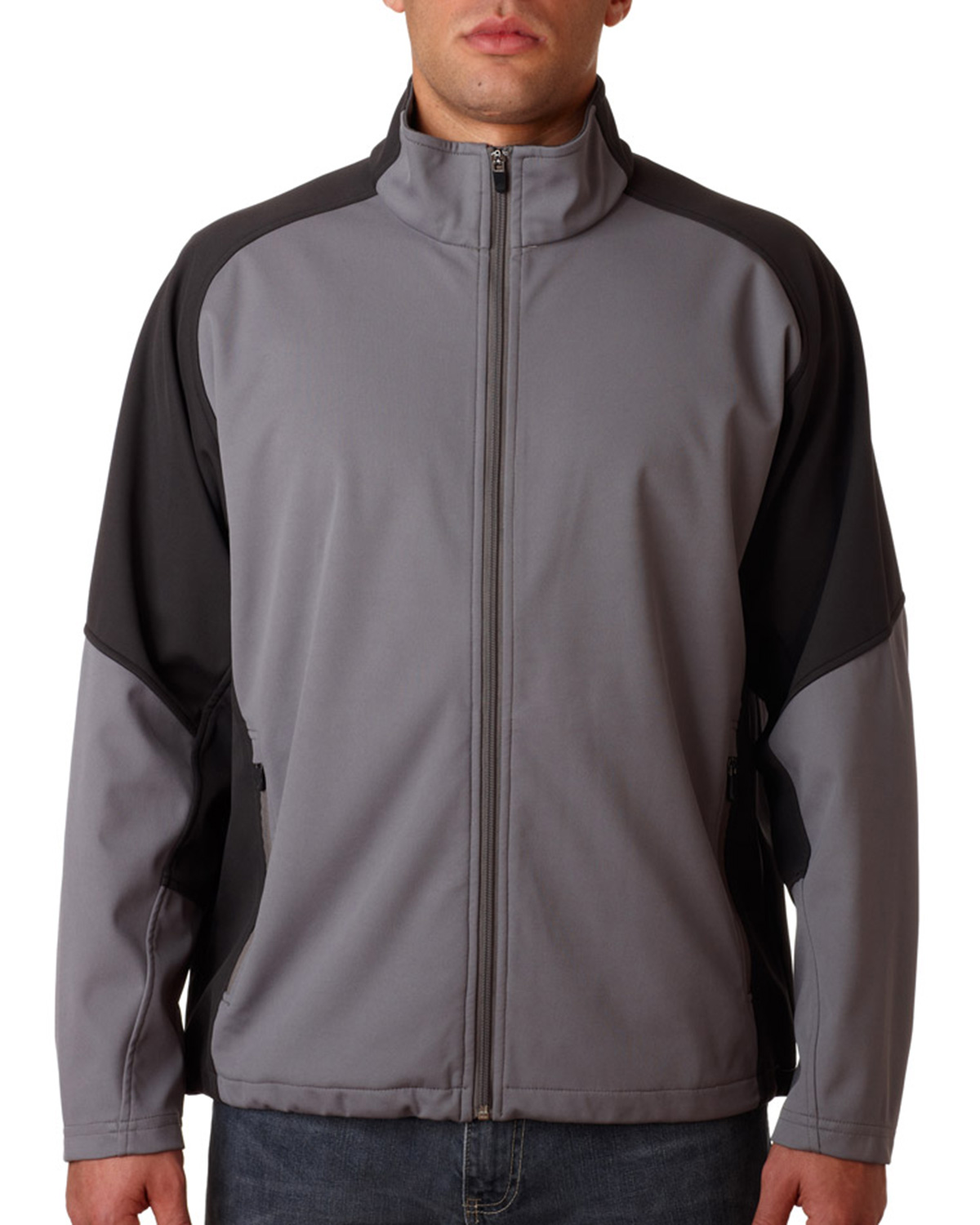 UltraClub 8275 Men 2-Tone Soft Shell Jacket | GotApparel.com