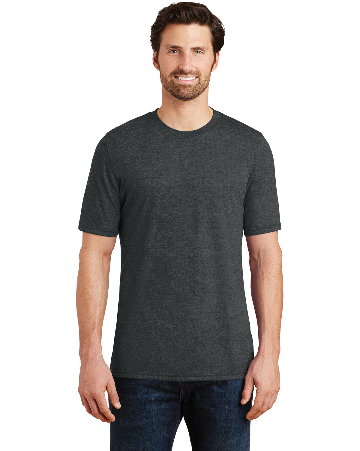 District Made DM130 Men Perfect Tri Crew Tee | GotApparel.com