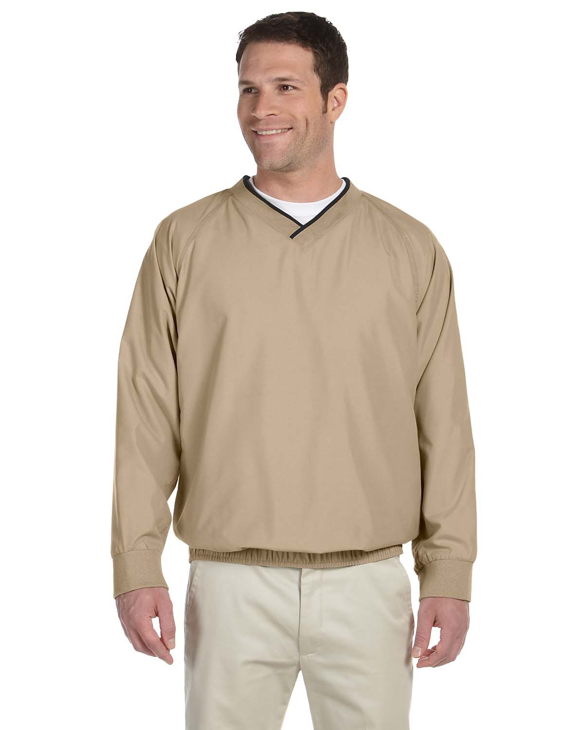 Harriton M700 Men Microfiber Wind Shirt | GotApparel.com