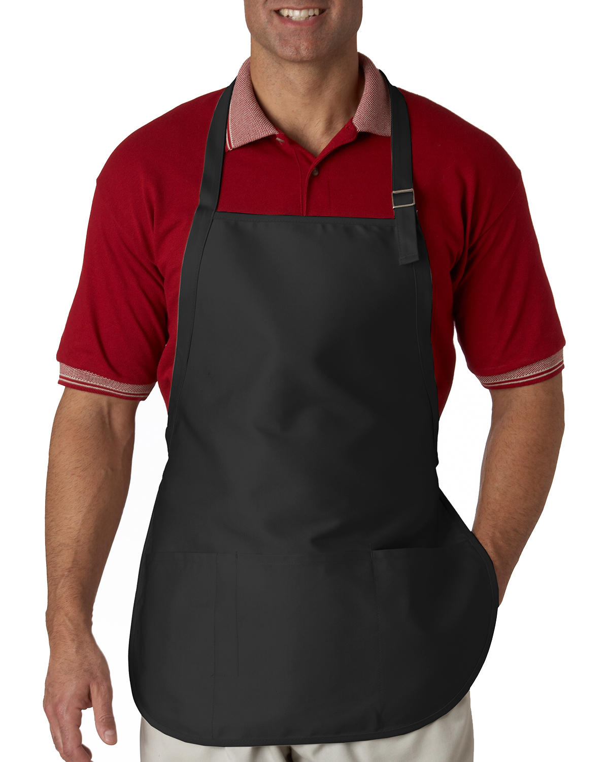 UltraClub 8205 Unisex 3Pocket Apron with Buckle | GotApparel.com