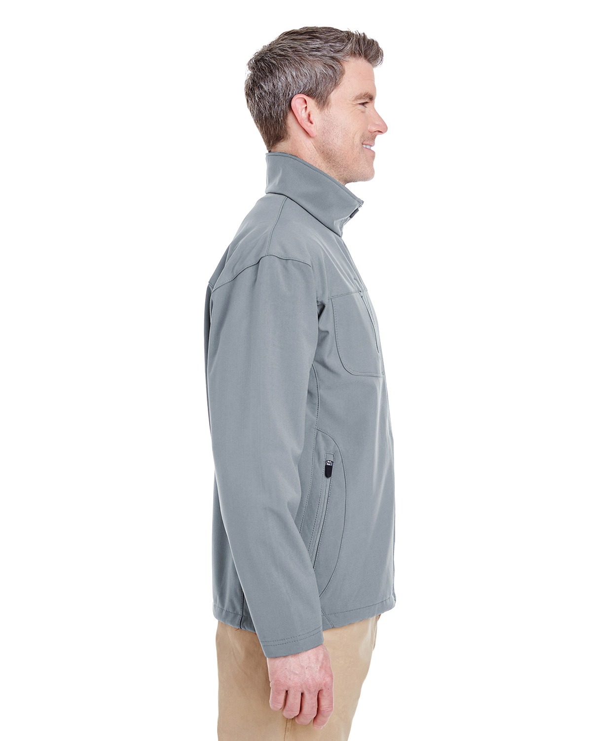 UltraClub 8280 Men Ripstop Soft Shell Jacket With Cadet Collar ...