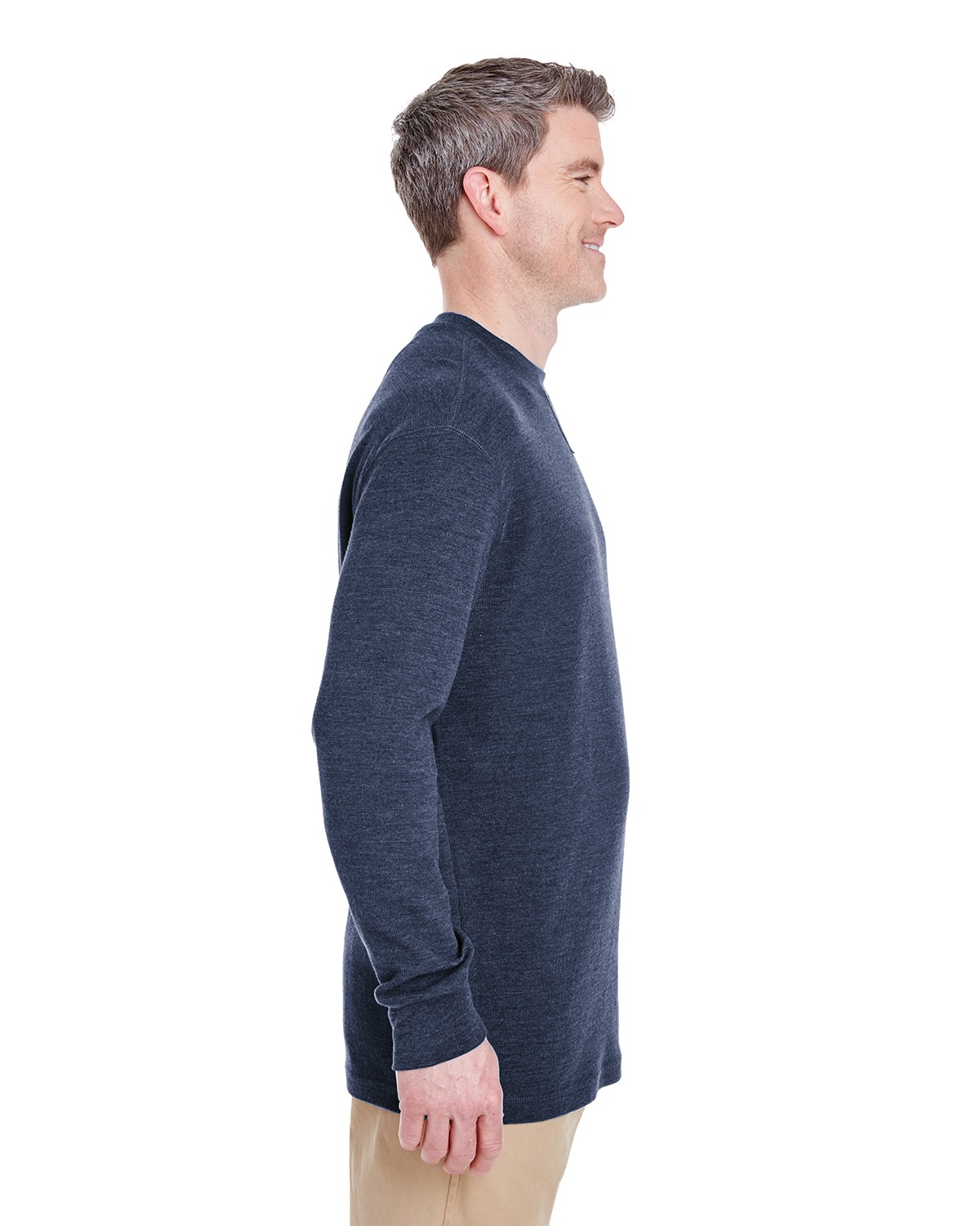 UltraClub 8455 Men Mini Thermal Crew Neck | GotApparel.com