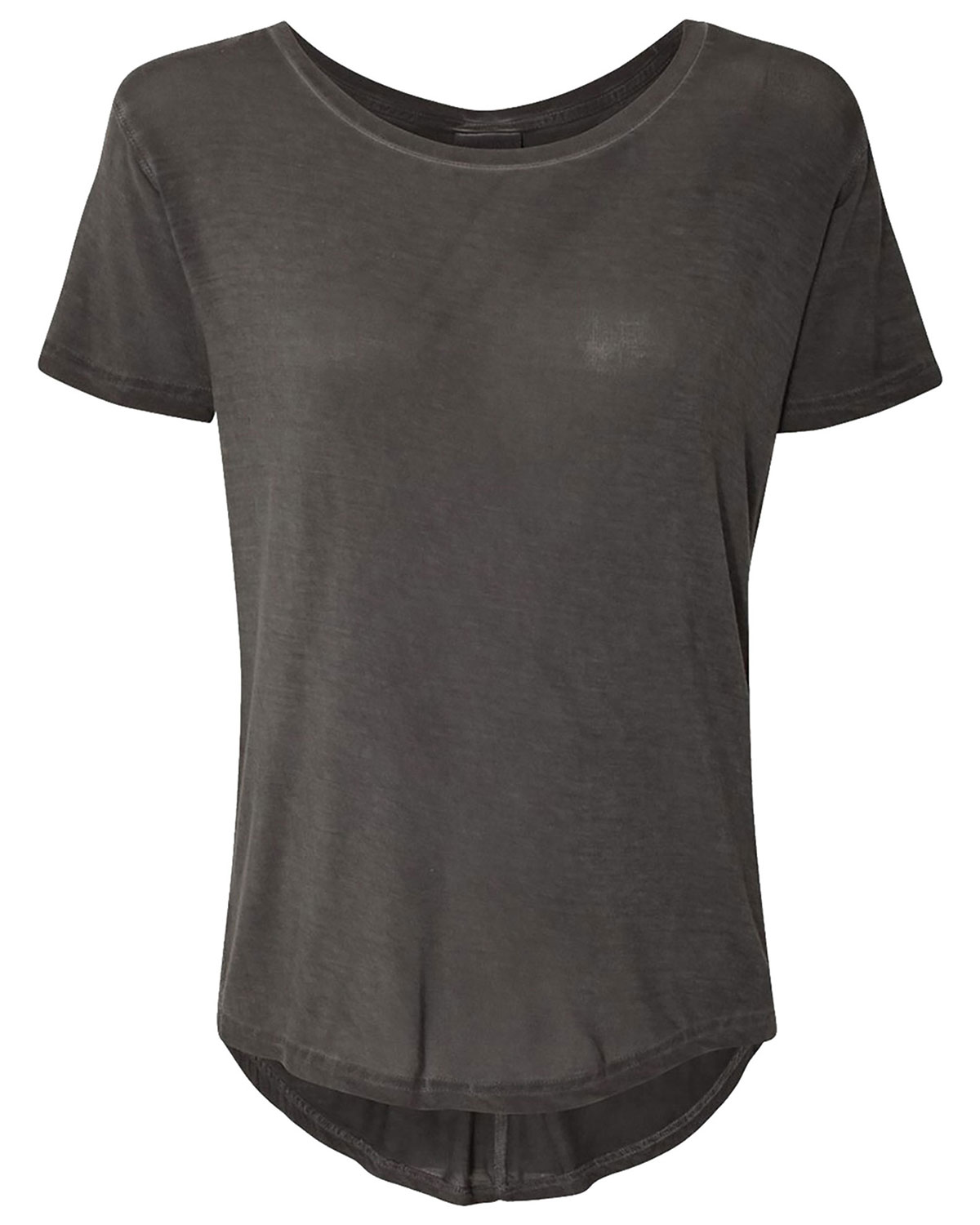J America JA8127 Women Oasis Drop Tail T-Shirt | GotApparel.com