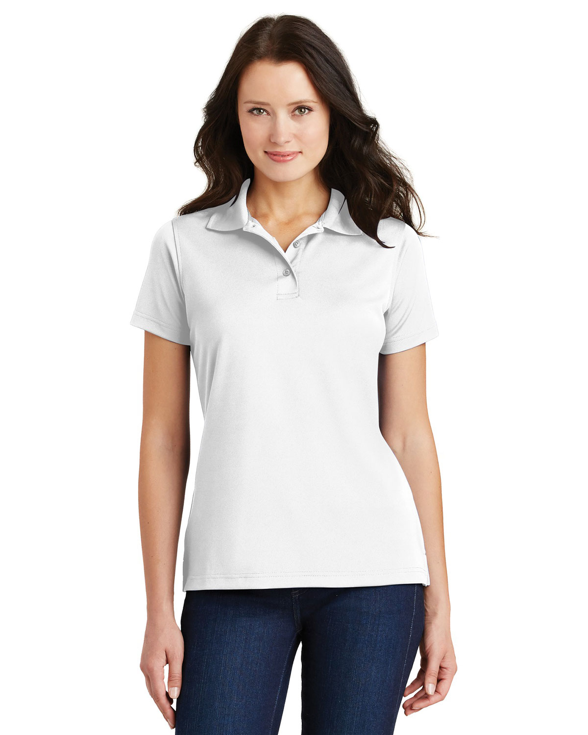 Port Authority L497 Women Poly Bamboo Charcoal Blend Pique Polo ...