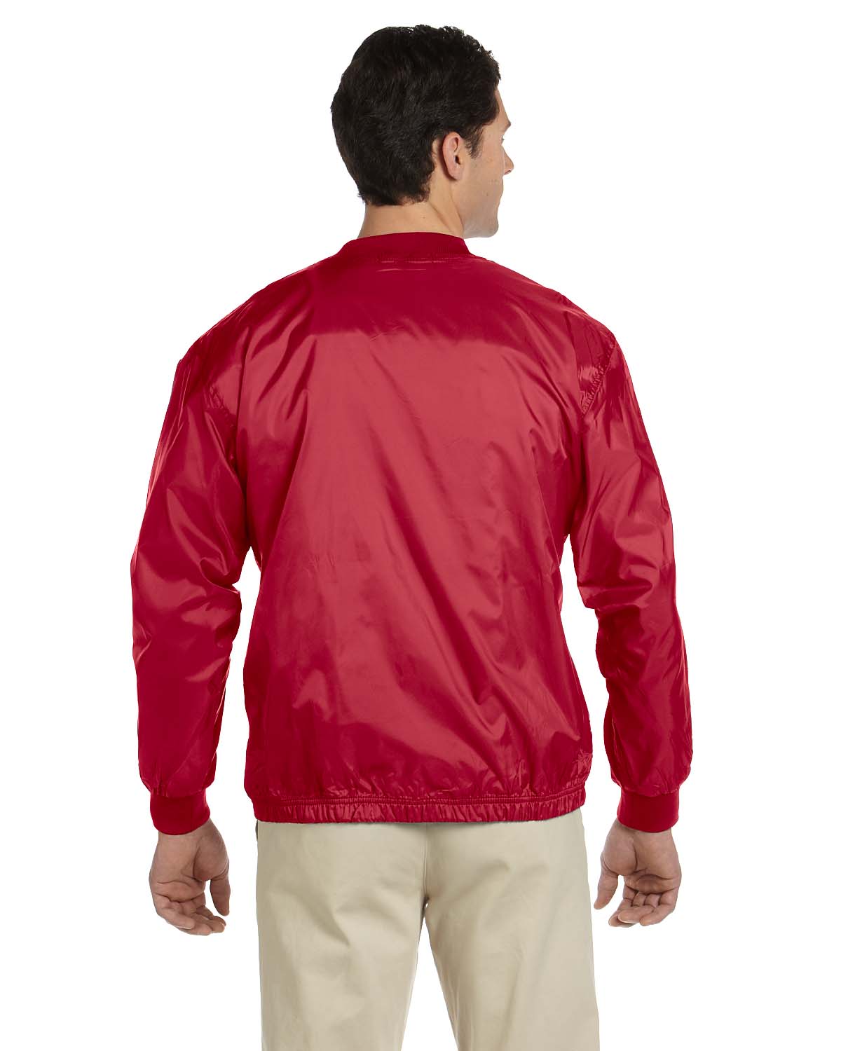 Harriton M720 Men Athletic V-Neck Pullover Jacket | GotApparel.com