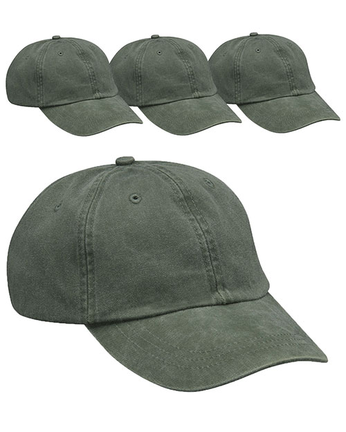Adams AD969 Unisex Optimum Pigment Dyed-Cap 4-Pack | GotApparel.com