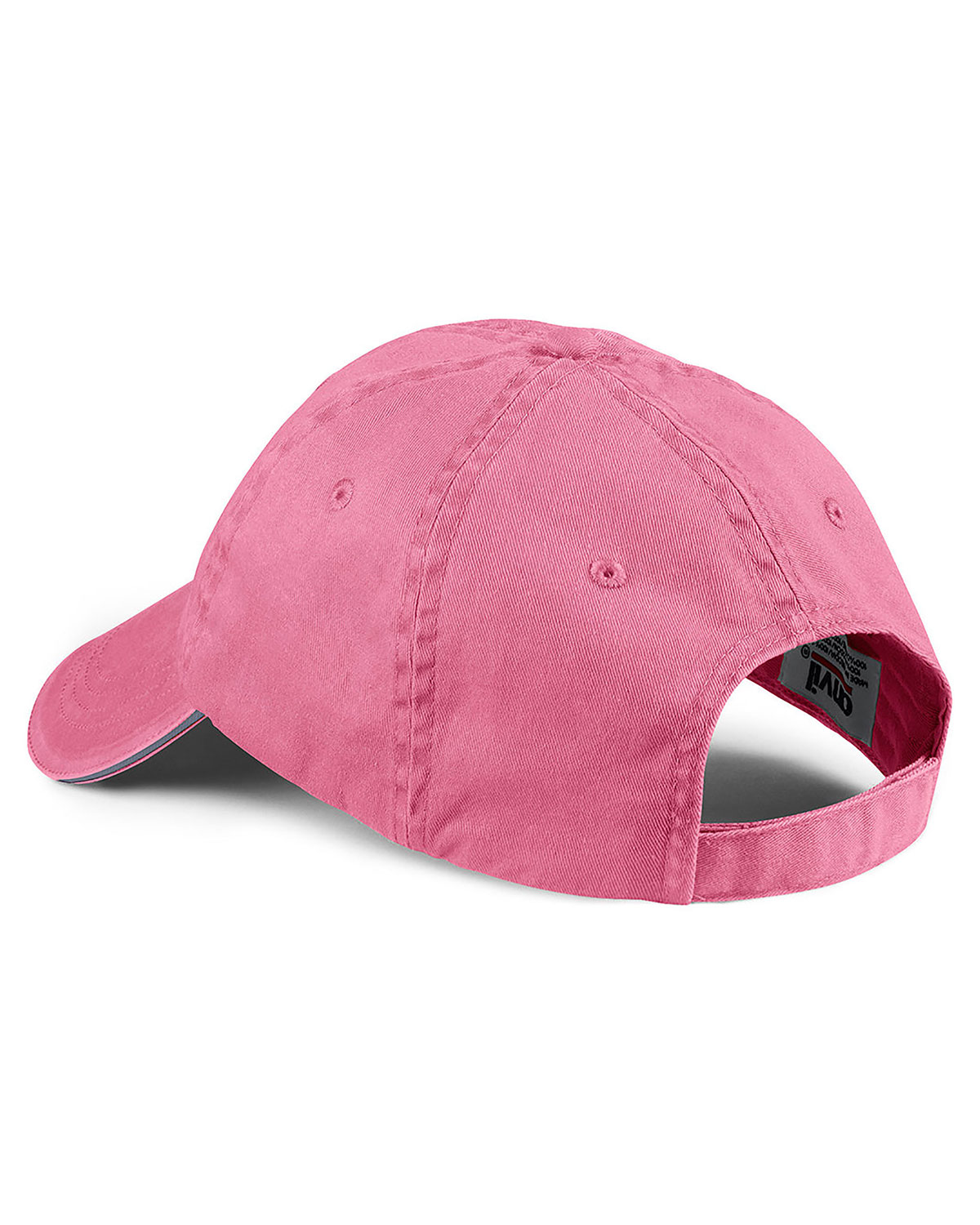Anvil 166 Unisex Sandwich Trim Pigment-Dyed Twill Cap | GotApparel.com