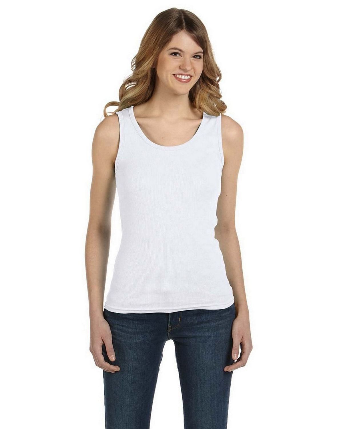 Anvil 2415 Women 1x1 Baby Rib Tank | GotApparel.com