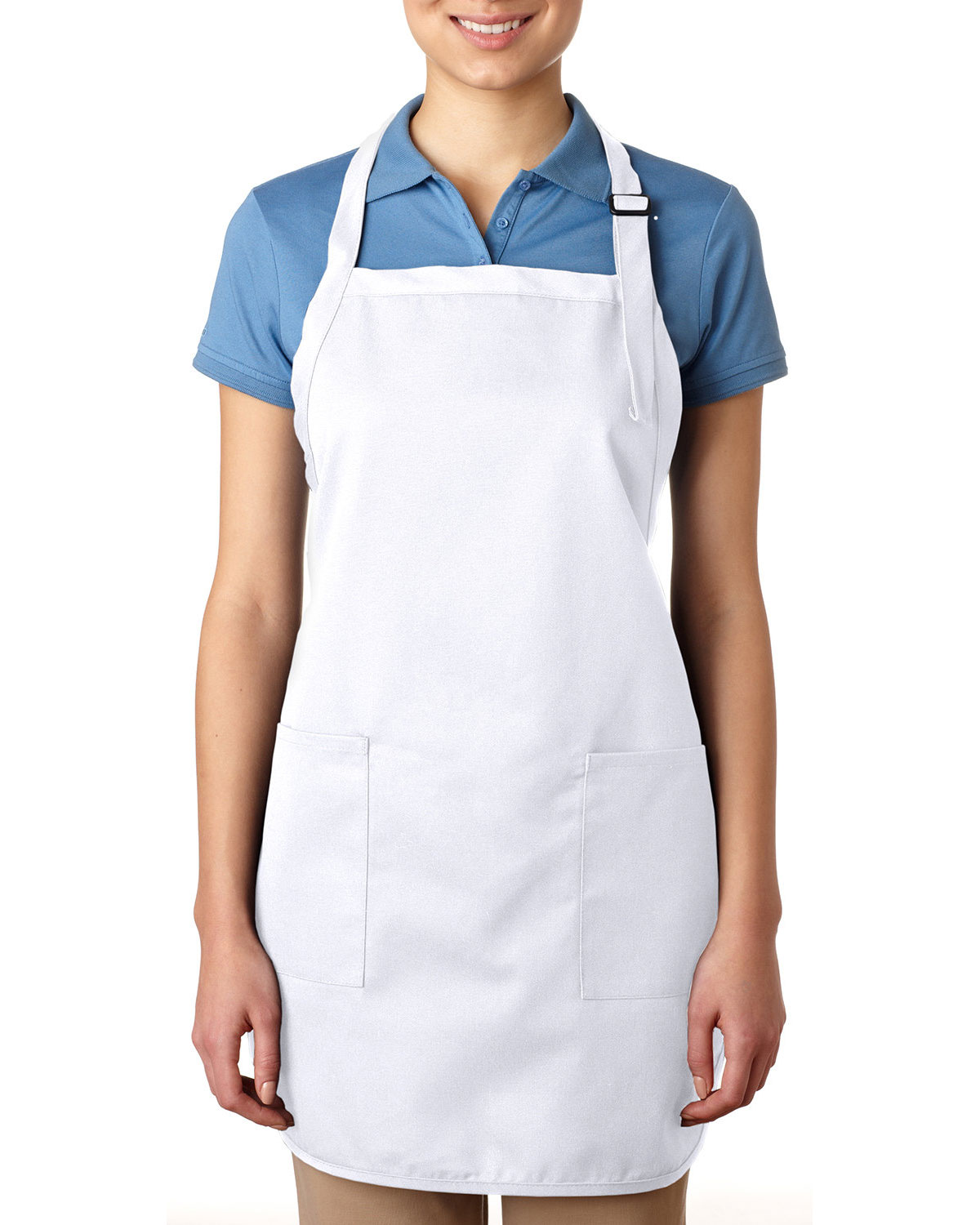 Bayside 4350 Unisex Deluxe FullLength Apron | GotApparel.com