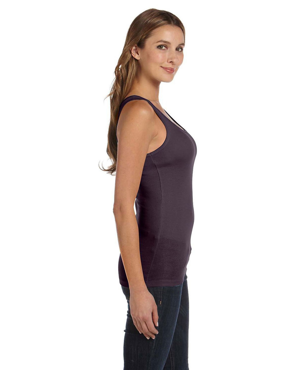 Bella + Canvas B8780 Women Sheer Mini Rib Tank | GotApparel.com