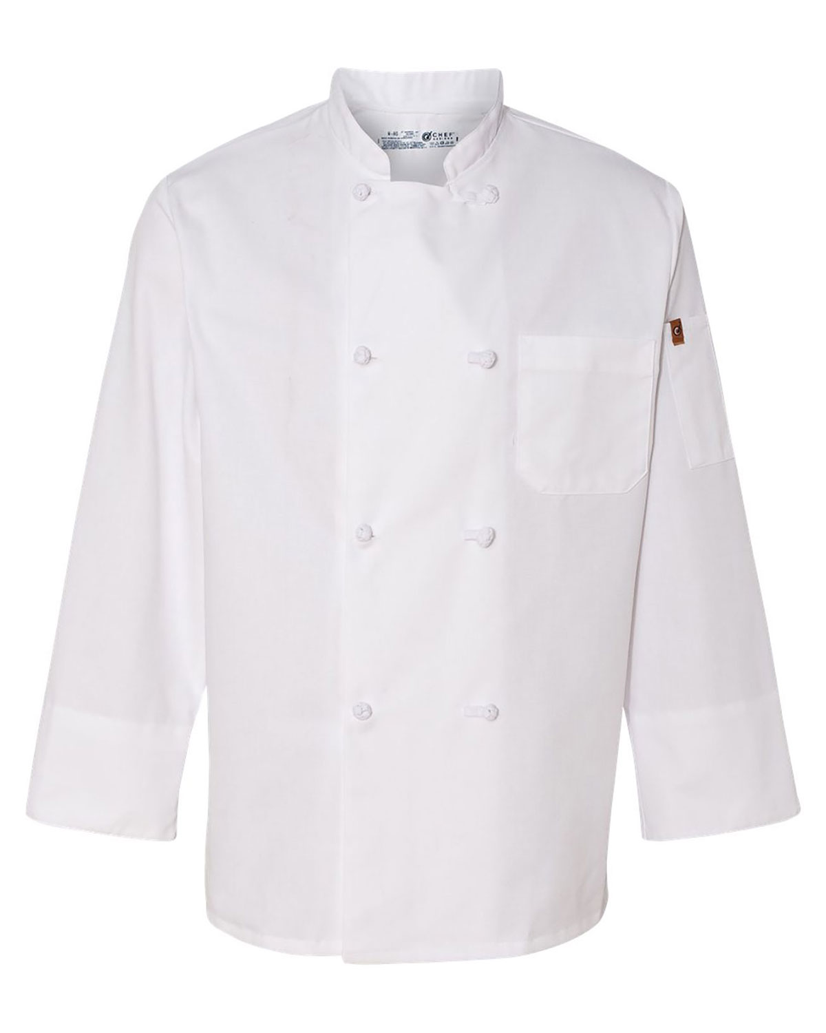 Chef Designs 0414 Eight Knot Button Chef Coat with Thermometer Pocket