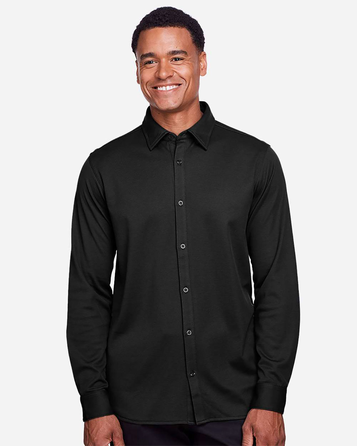 Devon & Jones DG20Z Men Crownlux Performance™ Plaited Button-Down Shirt