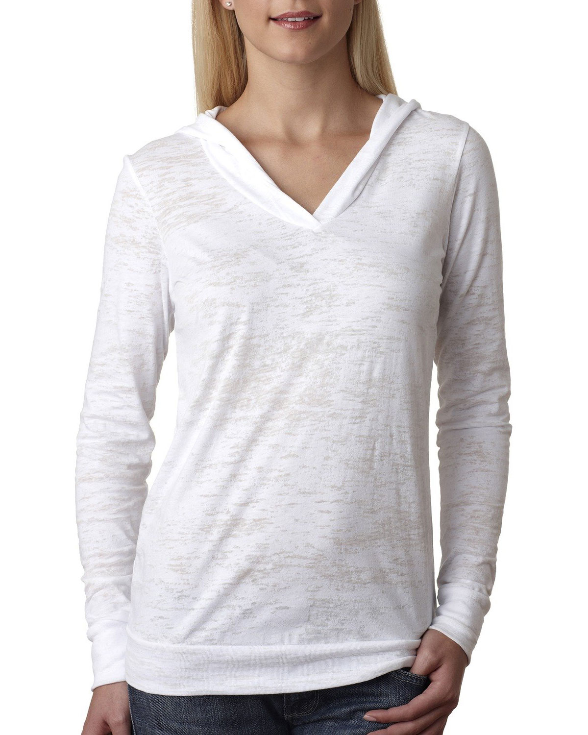 Next Level 6521 Women The Burnout Hoody | GotApparel.com
