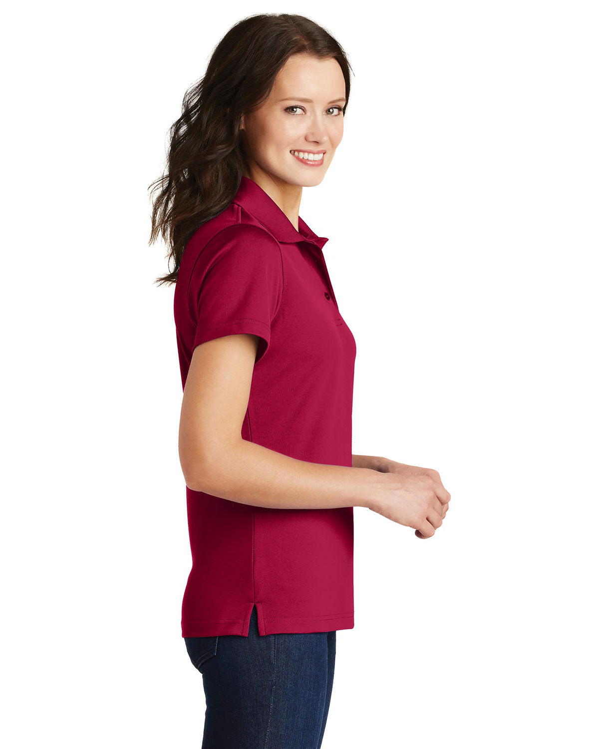 Port Authority L497 Women Poly Bamboo Charcoal Blend Pique Polo - Buy ...