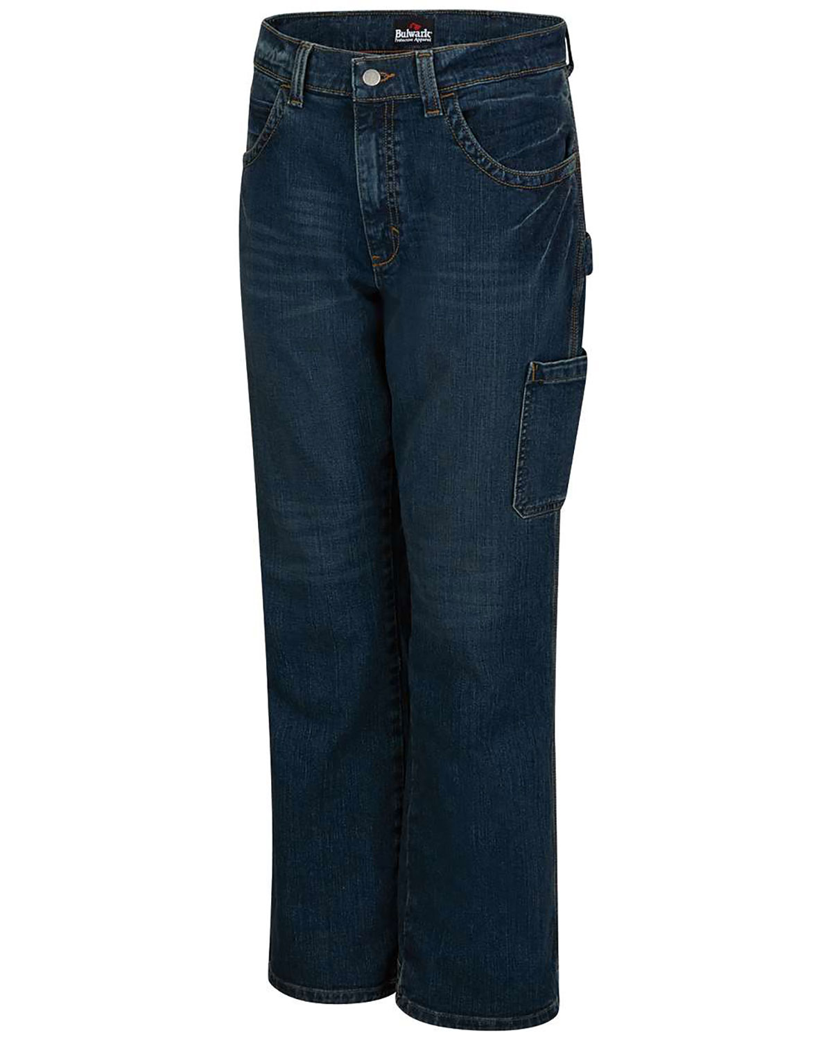 Red Kap PSJ6ODD Men's Stretch Denim Dungaree Jeans - Odd Sizes - GotApparel