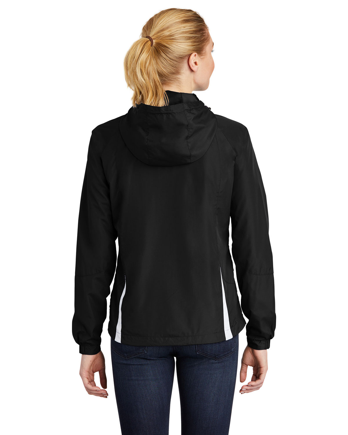 Sport-Tek® LST76 Women Colorblock Hooded Raglan Jacket - GotApparel