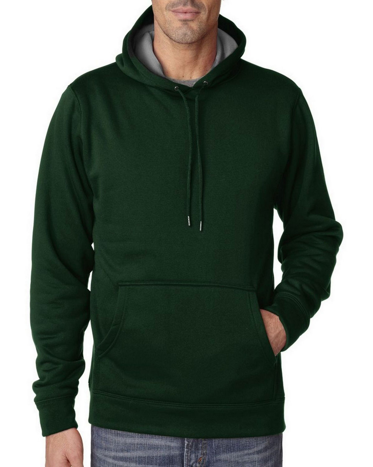 UltraClub 8441 Men Cool & Dry Sport Hooded Fleece | GotApparel.com