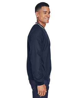 Ultraclub 8926 Men Long-Sleeve Microfiber Crossover V-Neck Wind Shirt ...